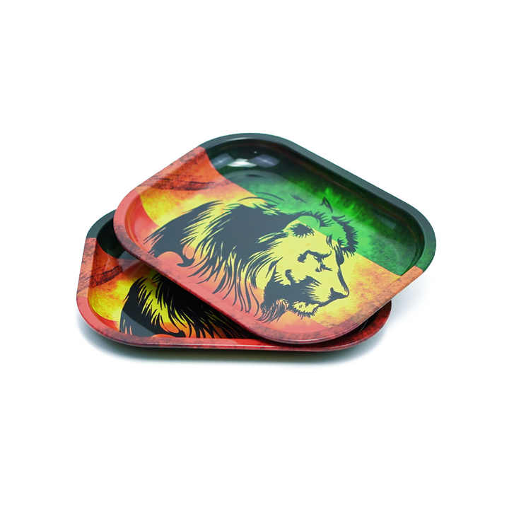 Qianxun Small Size Rolling Tray 18*14cm Tin Rolling Tray Custom Logo ...