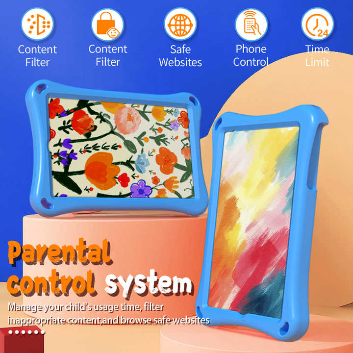 Bluelight Filter Android Kids Tablet with 2+32GB RAM Carrying Handle ...
