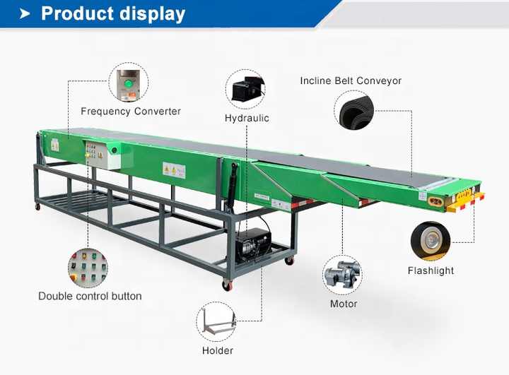 Movable Telescopic Belt Conveyor - Efficient Loading System