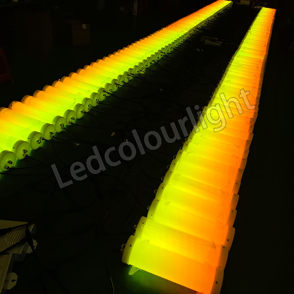DMX512/WS2815 RGB LED Shadowless Milky Stand Pixels 0.25M 3D Tube Light ...