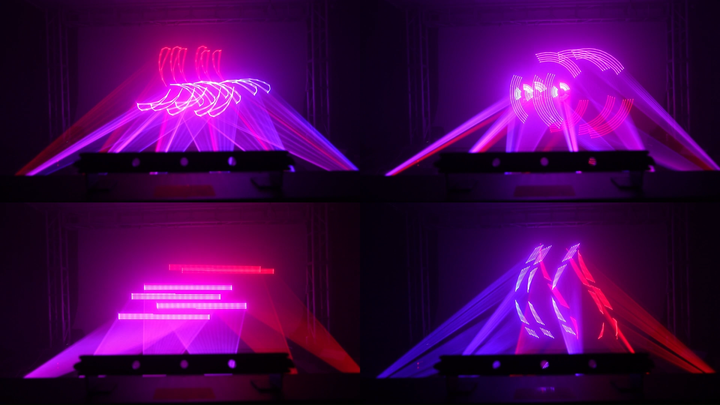 Moka Sfx 6 Eyes Laser Lights - RGB Full Color Animation
