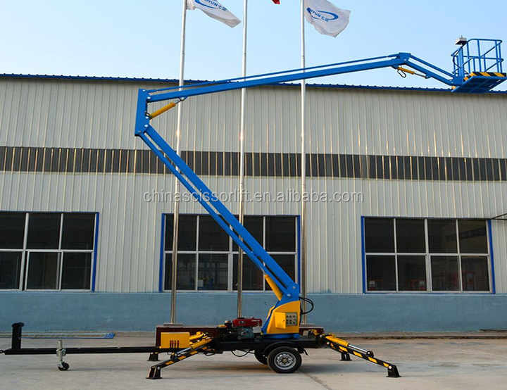 Bucket Basket Aerial Work Platform (8m-20m) - Towable Trailer-Mounted ...
