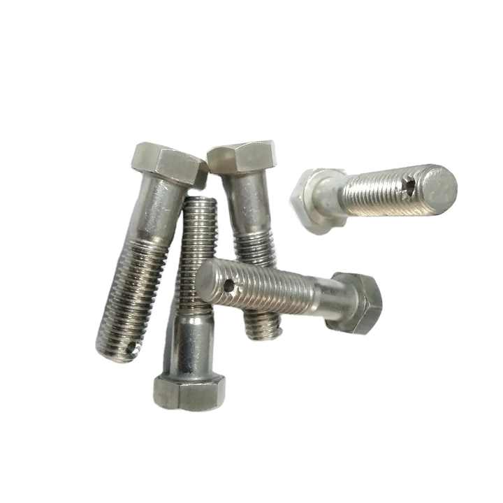 Hex Bolt with Split Pin Hole on Shank - Durable & Versatile
