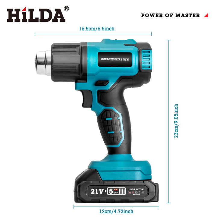 HILDA Tool Cordless Heat Gun - Versatile and Portable