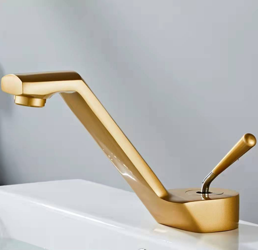 Feenice Gun Metal Brass Washroom Basin Mixer Taps Fancy Bathroom Basin ...