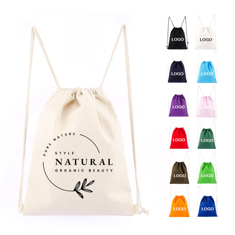 Custom Cotton Drawstring Bag - Eco-Friendly Promotional Gift