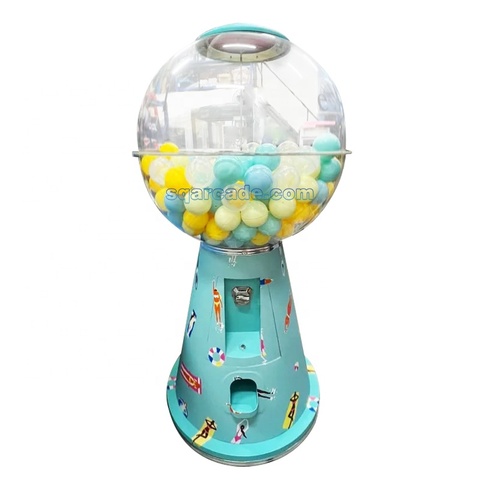 Coin Operated Gumball Machine Vending Plastic Toy Balls Candy Dispenser ...