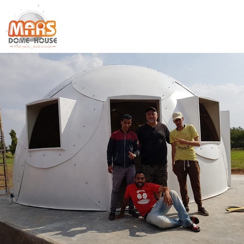 Ready-Made 20FT Expandable FRP Dome House Prefabricated 3 Bedroom Villa ...