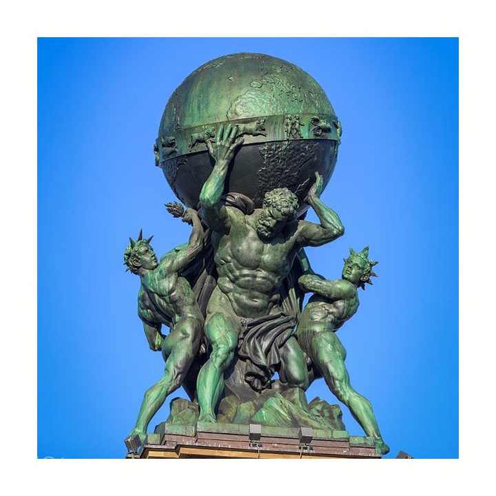 Atlas Holding The World Statue