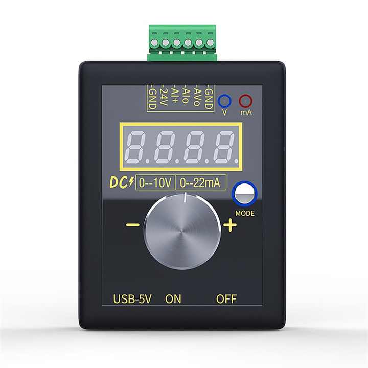 Analog 0-5V 0-10V 4-20mA Signal Generator with Rechargeable Battery ...