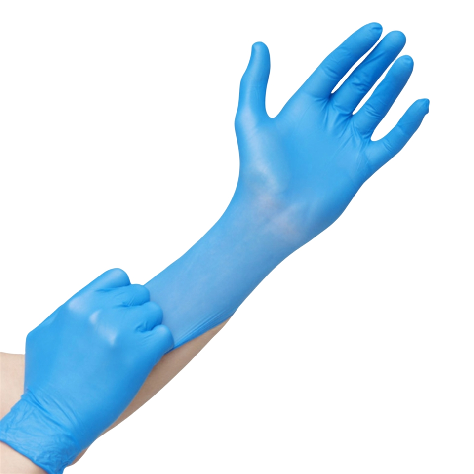 Disposable Laboratory Safety Rubber Gloves Latex Long Lab Ware OEM ...