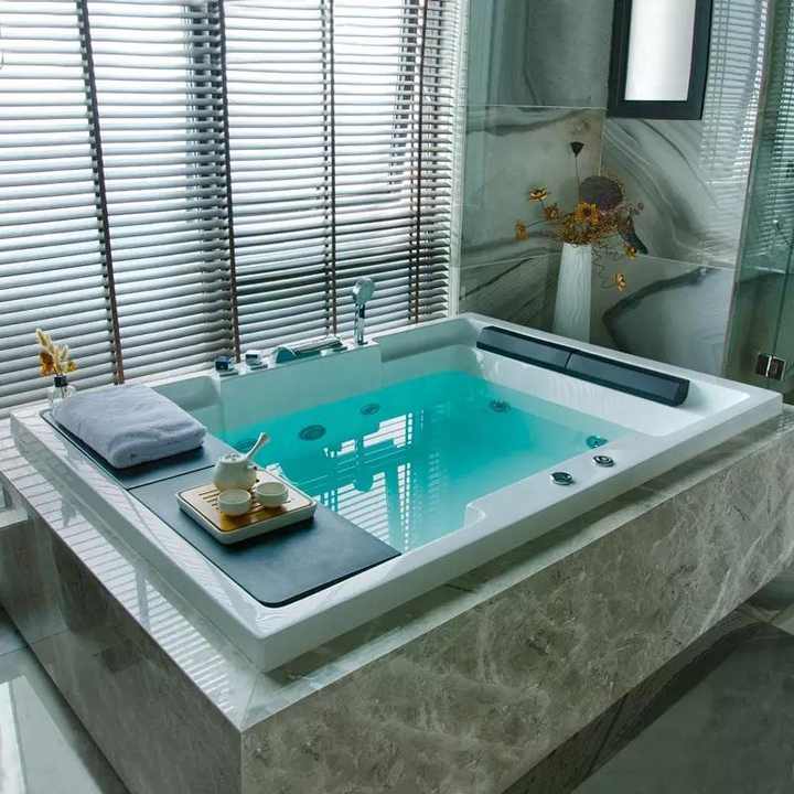 2 Persons Home Spa Drop in Idromassaggio Built in Hydrotherapy Bath Spa ...
