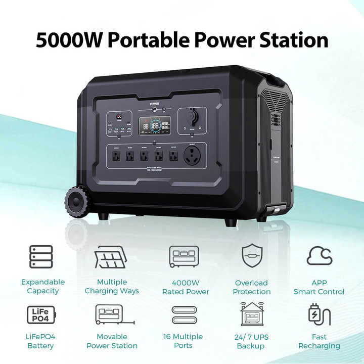 SOUOP 7000w Tragbare Kraftwerk 4000w Powerstation Storage Lifepo4 Bty ...