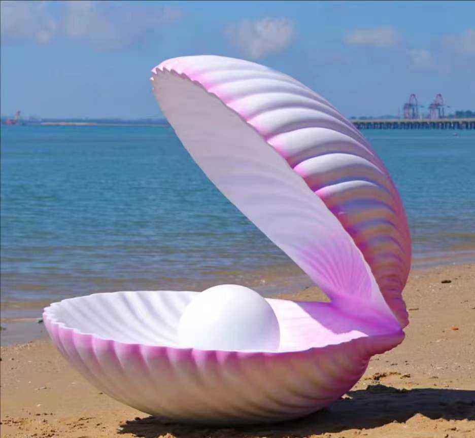 Fiberglass Figurine Giant Sea Shell Bench Fiberglass Marine Animal ...