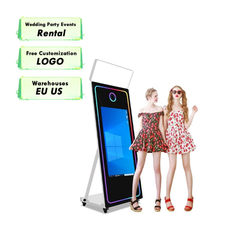70'' Mirror Photo Booth with Touch Screen Mirror Photo Booth With ...