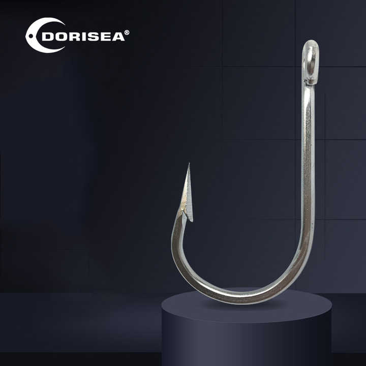 DORISEA 7732 Stainless Steel Big Game Tuna Fishing Hooks 4/0-12/0 Deep ...