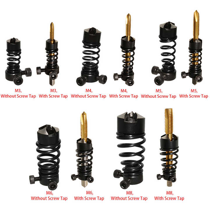 HSS Deburring Tap Chamfer Tool M3-M8 - Precision & Durability