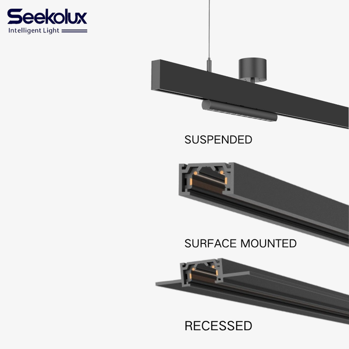 Minimalist Modern LED Magnetic Track Light Module COB Smart DALI TUYA ...