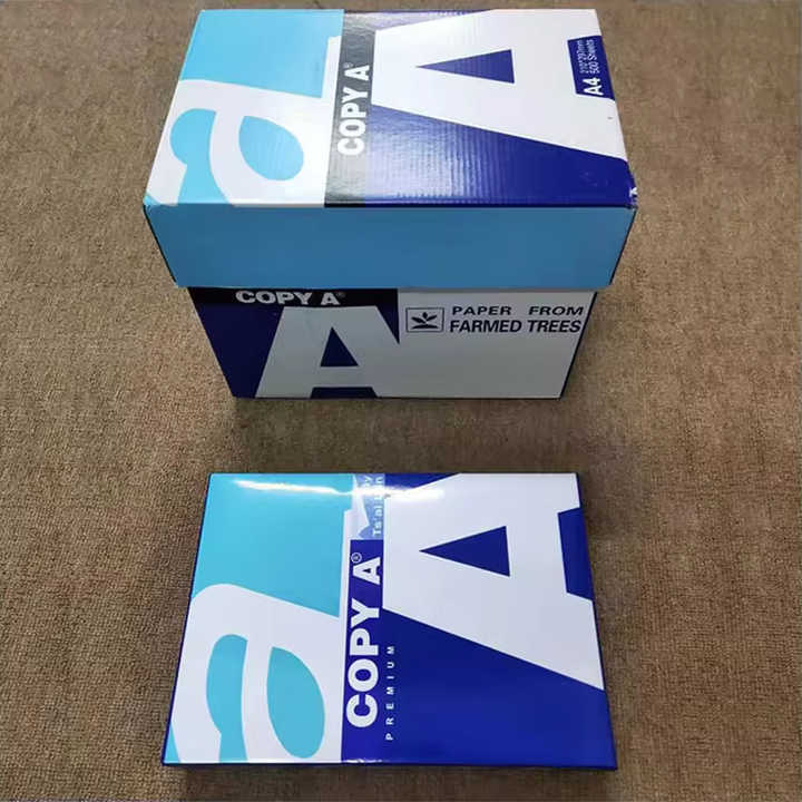 White A4 Copy Paper 80GSM Pulp Double PVC Coated Office Purpose 80gsm ...