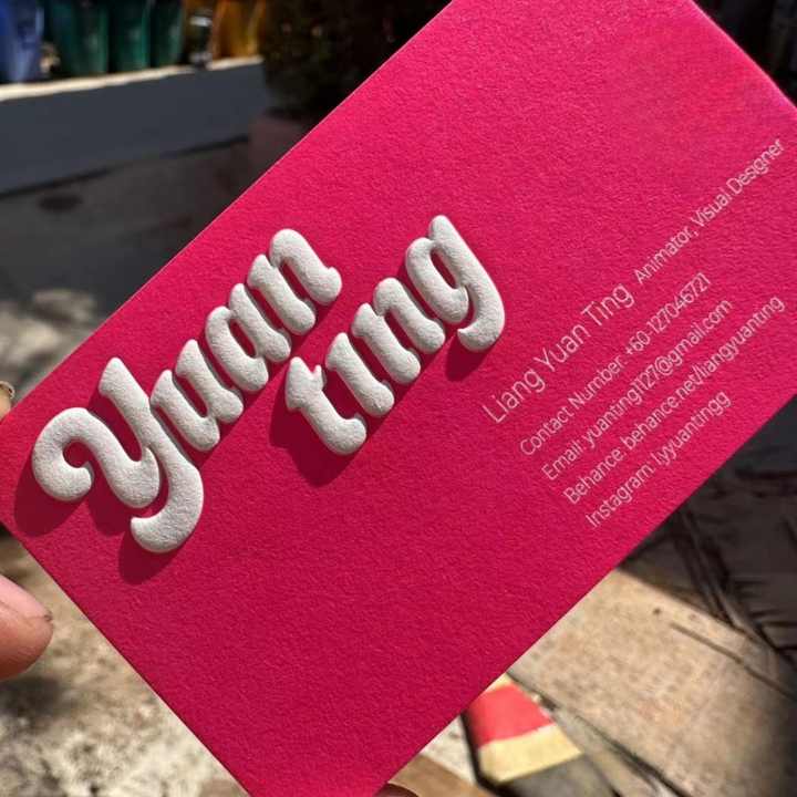 Custom Design Creative Embossing Specialty Paper Greeting Card Embossed ...