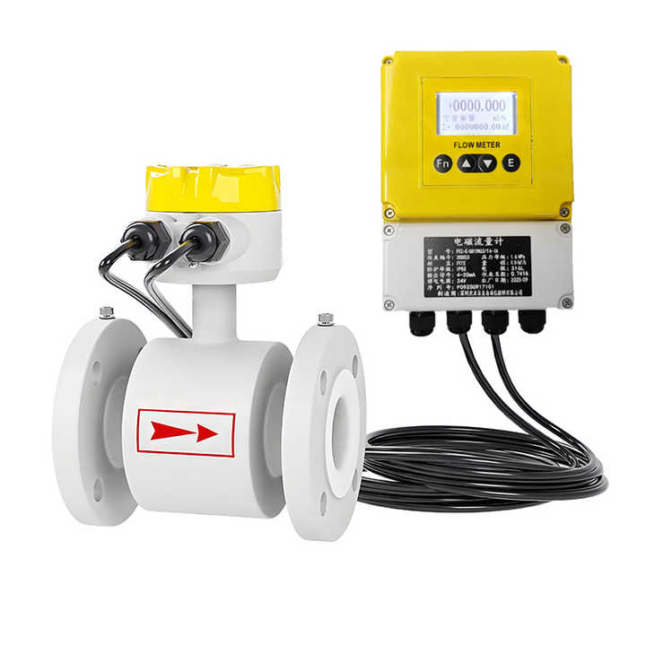 4-20ma Output Electromagnetic Flow Meter Digital Magnetic Flow Meter ...