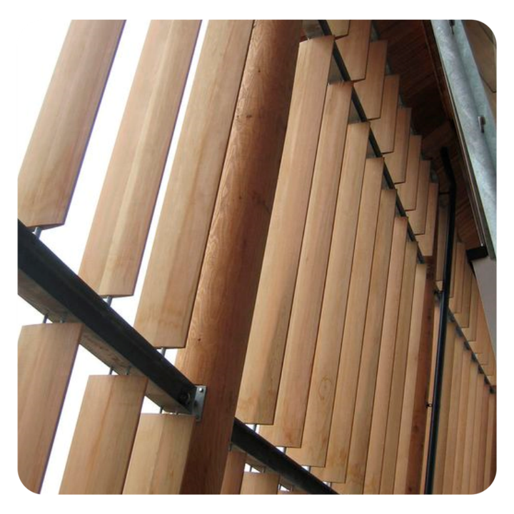 Aluminum Window Fixed Louvers Panel - Sun Breaker Jalousie