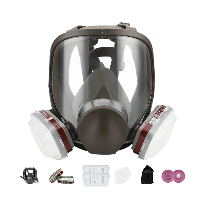 Industrial Full Face Respirator Filter AB EK Tear Gas Mask with Anti ...