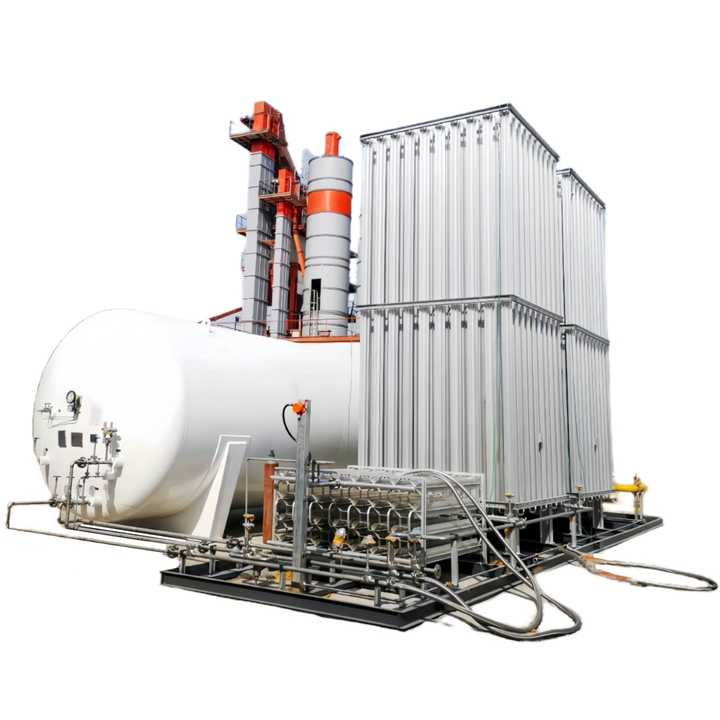 Skid-Mounted LNG Gasification Station Core with Pressure Vessel ...