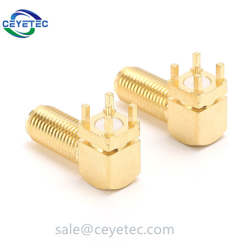 Right Angle 50 Ohm SMA Jack PCB RF Connector Products from Jingzhou ...