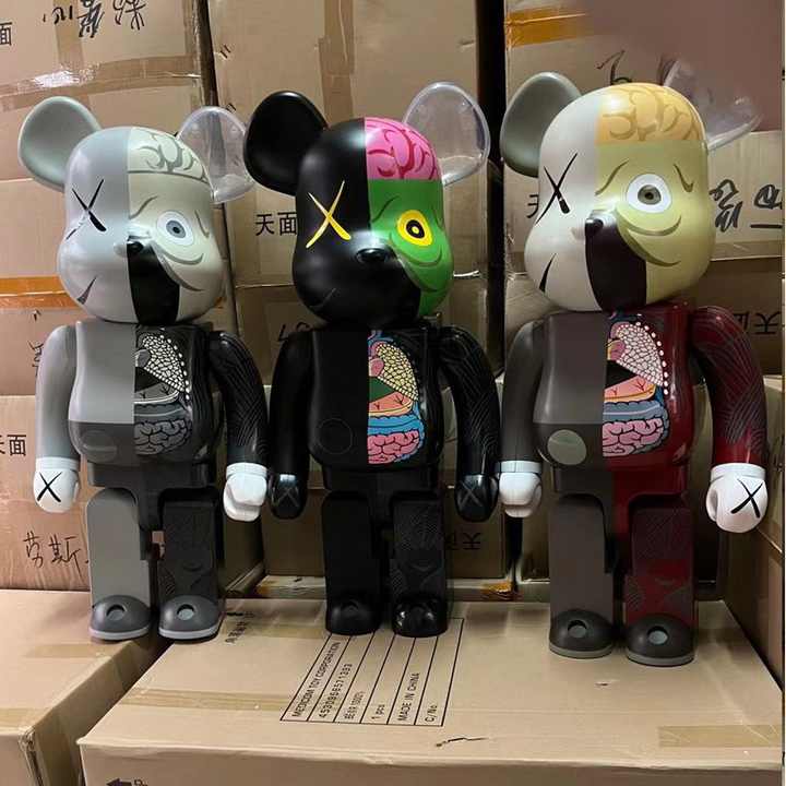 Violent Bearbrick 1000% Kow Statue Anatomical Diagram Bear Tide Play ...
