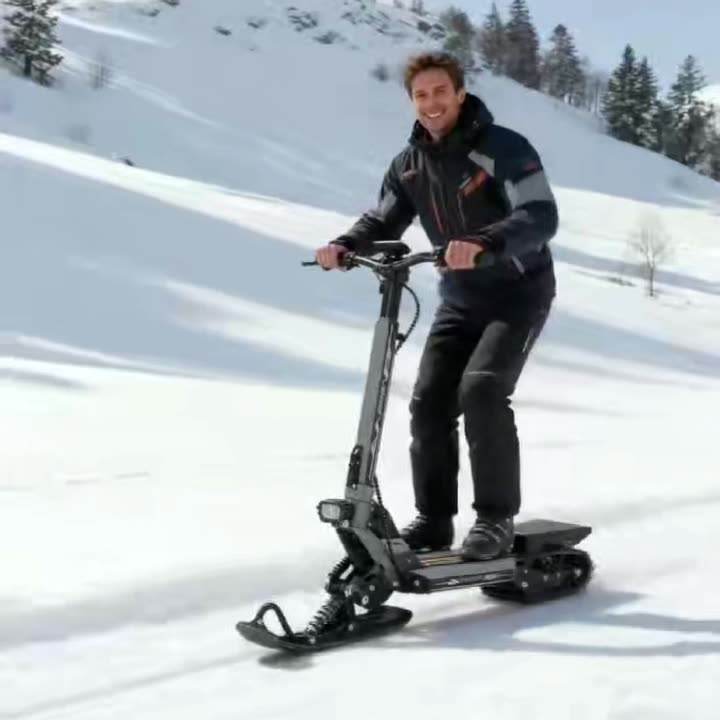 Foldable Electric Snowmobile - 800W Power & 40-60km Range
