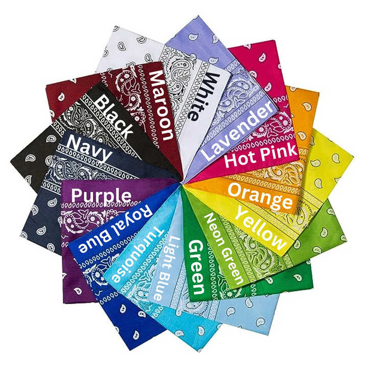Customized Factory Double Print Bandana Custom Logo Fans