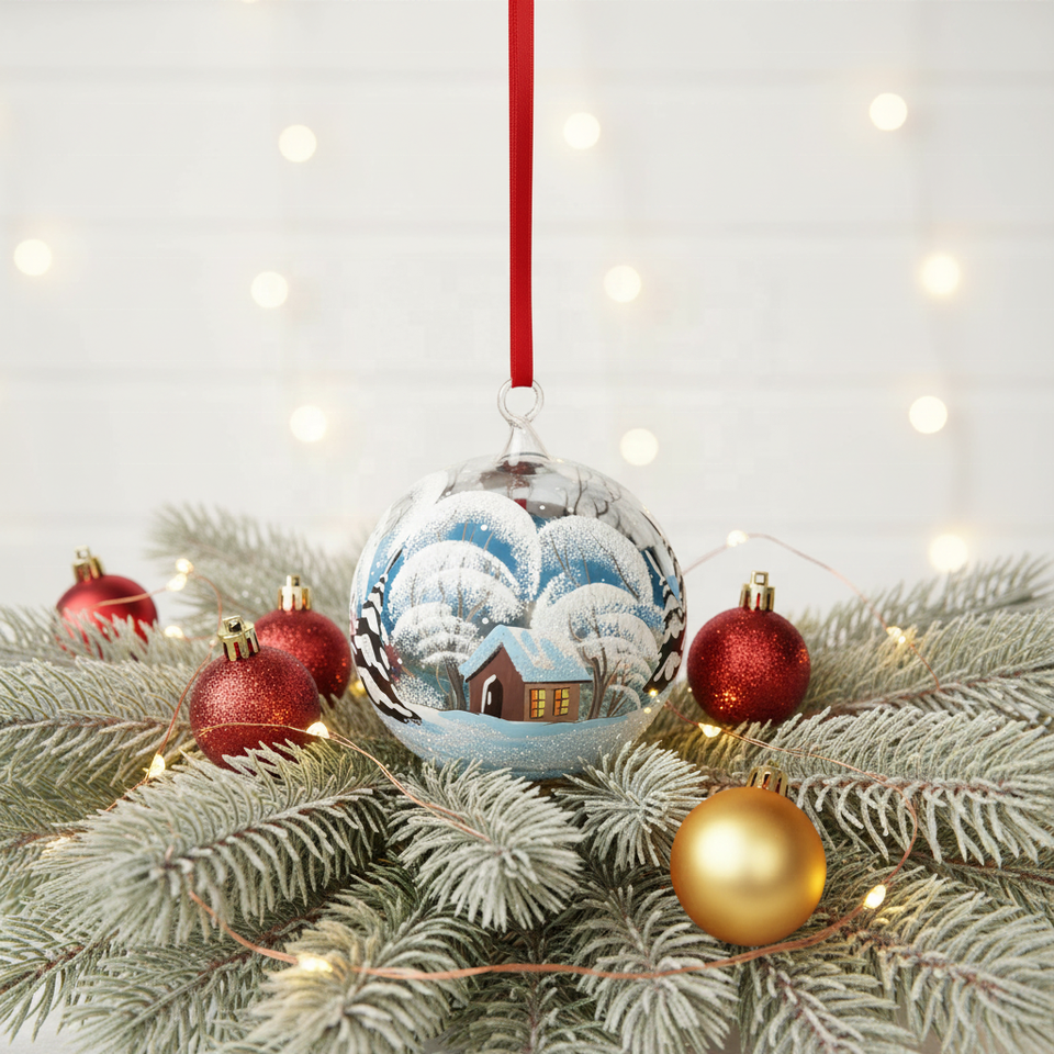 Handmade Hanging Christmas Tree Ornament - Eco-friendly