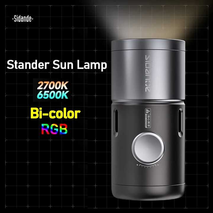 SIDANDE Stander Sun Lamp RGB - Perfect for Live Broadcast