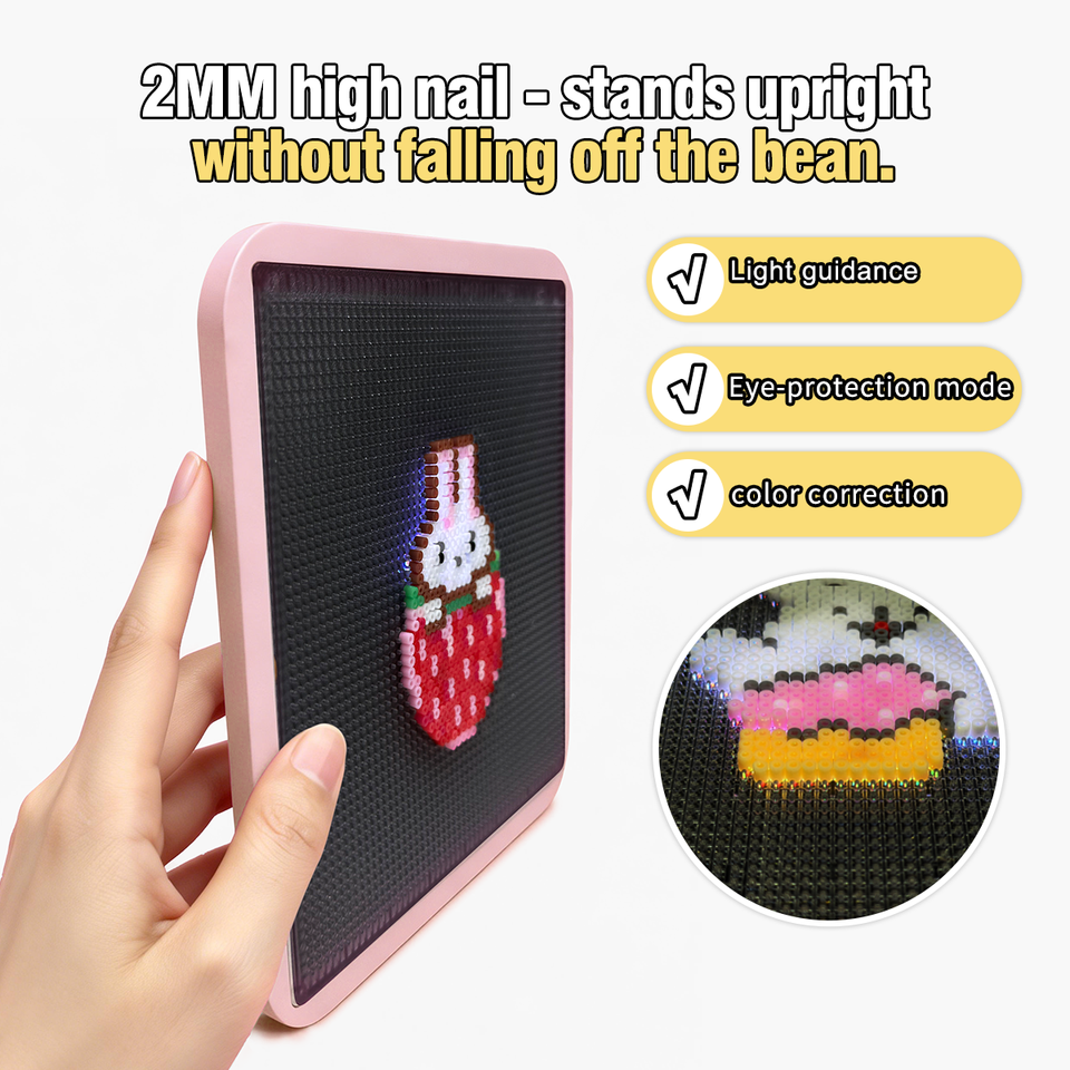 LED Light up Perler Bead Board Photo Upload Layout Guide Compact ...