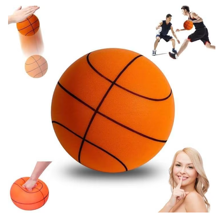 2026 Upgrade Silent Basketball Dribbling Indoor Quiet Bounce Basketball ...