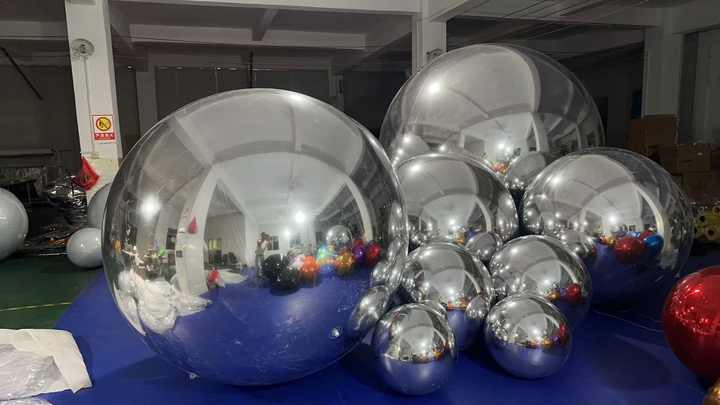 Fashion Design Hanging Party Wedding Decoration Big Chrome Shiny Mirror ...