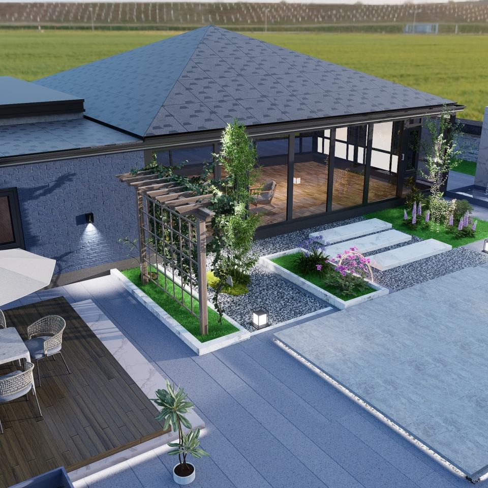 Corner Sunroom Design for Garden View Extension With Thermal Break ...