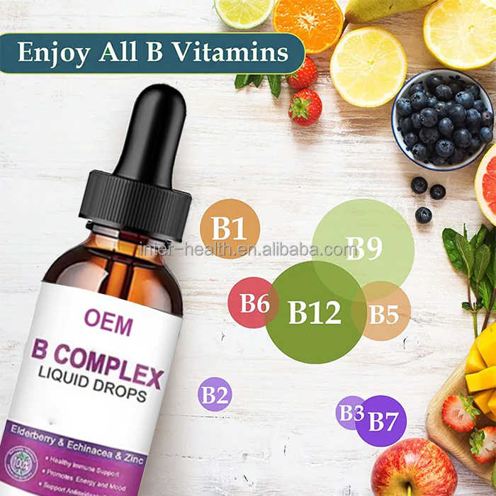 Ausreson Vitamins B Complex Liquid Drops Supplement Support Metabolism ...