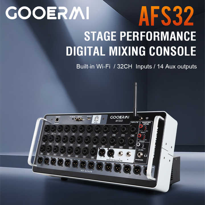 ASF32 Grey Sound Mixer - 32 Channels Professional Digital Mixer