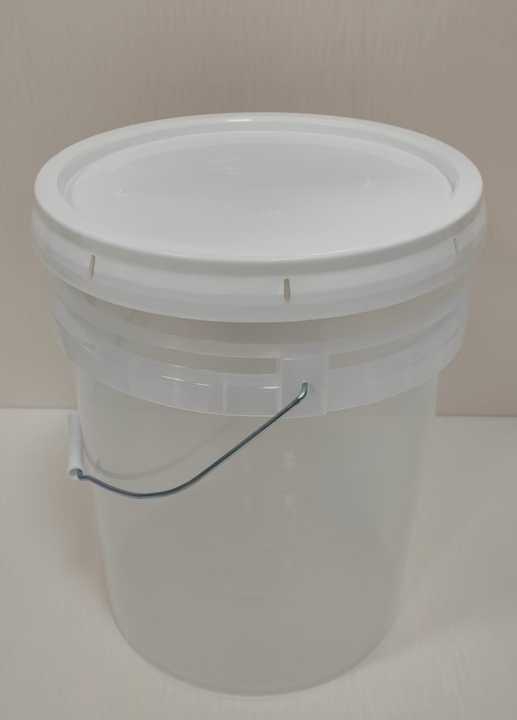 5 Gallon Plastic Pail Clear/Transparent - 90 Mil BPA-Free Food-Grade ...