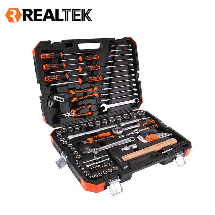 Realtek Professional Tool Box 100pcs CRV Combination Garage Car ...