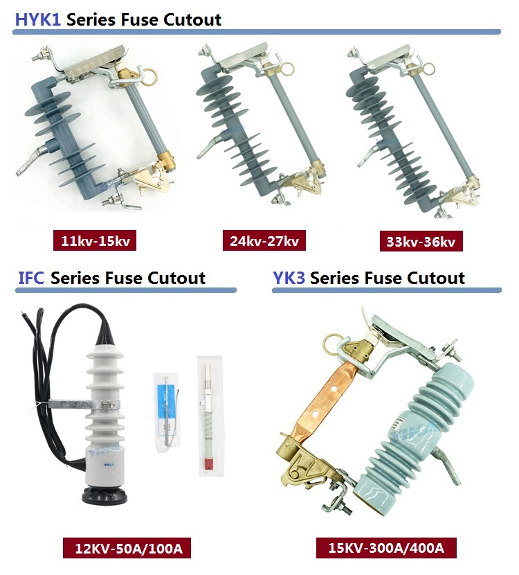 Reliable Protection with Quality porcelain 15kv fuse cutout for Safe ...