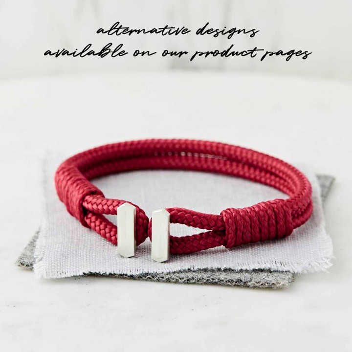 Mens rope bracelet personalised store