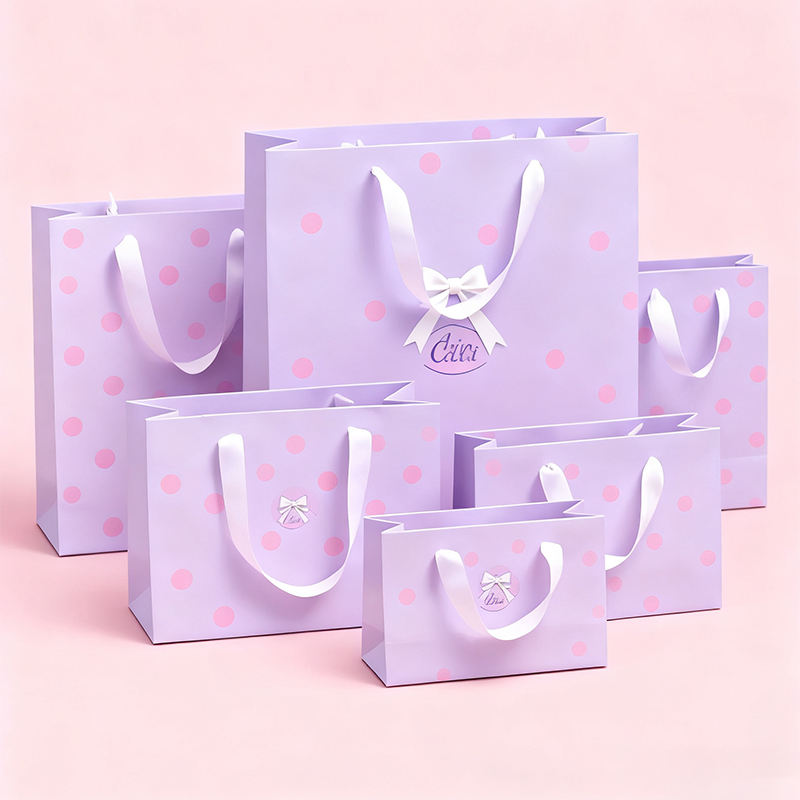 New Product Custom Paper Gift Bags With Logo Ribbon Handles| Alibaba.com