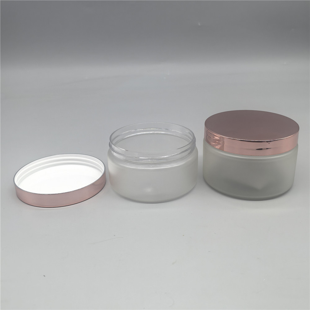250g 300g 360g 400g 450g 500g Clear Frosted Luxury Cosmetic Cream PET Jars with Lids Plastic ...