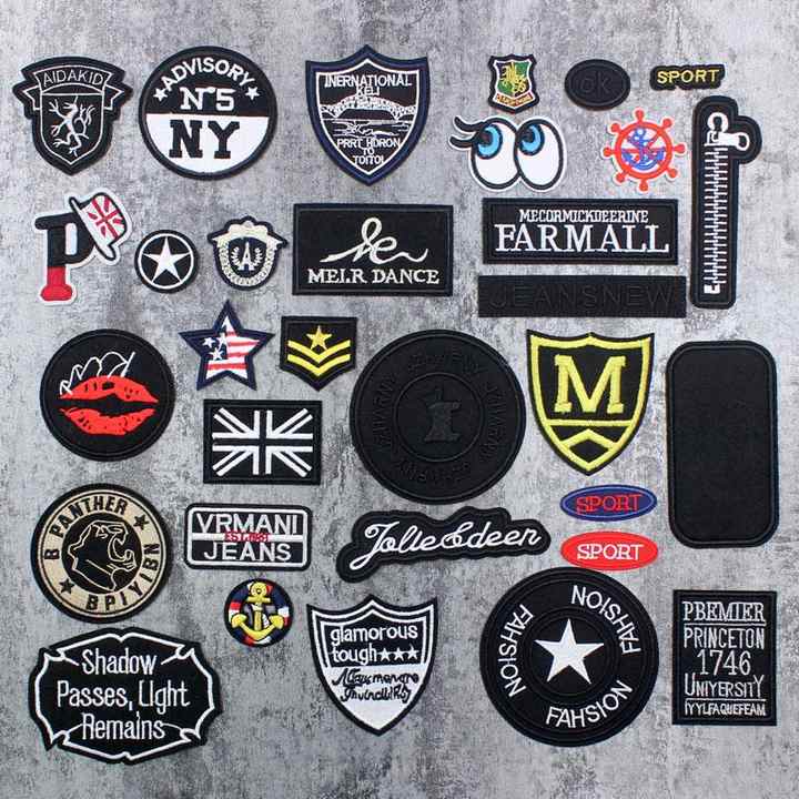 Custom 3D Adhesive Iron-on Embroidery Patch Logo Sew-on Embroider Logo ...