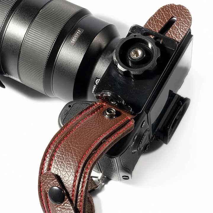 Genuine Leather Camera Wrist Strap Portable Waterproof Camera Hand Grip ...