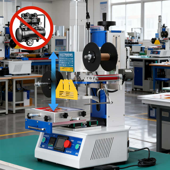 Big Size Air Pressure Pneumatic Plastic Paper Leather Hot Foil Printer ...