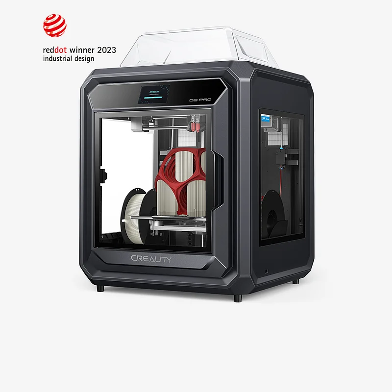 For D3 Pro Industrial FDM 3D Printer Dual Extrusion Supports ABS/PETG ...